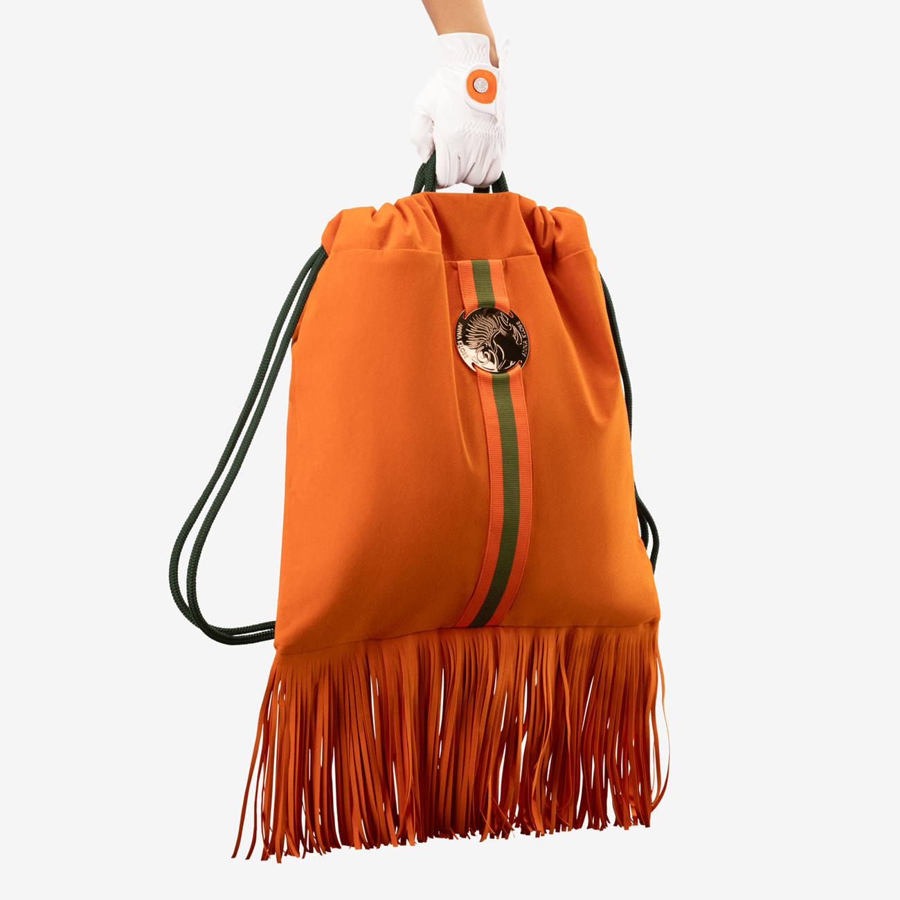 Fringe Backpack "ANNA ORANGE" | Anna Klose Hamburg – Anna Klose Hamburg